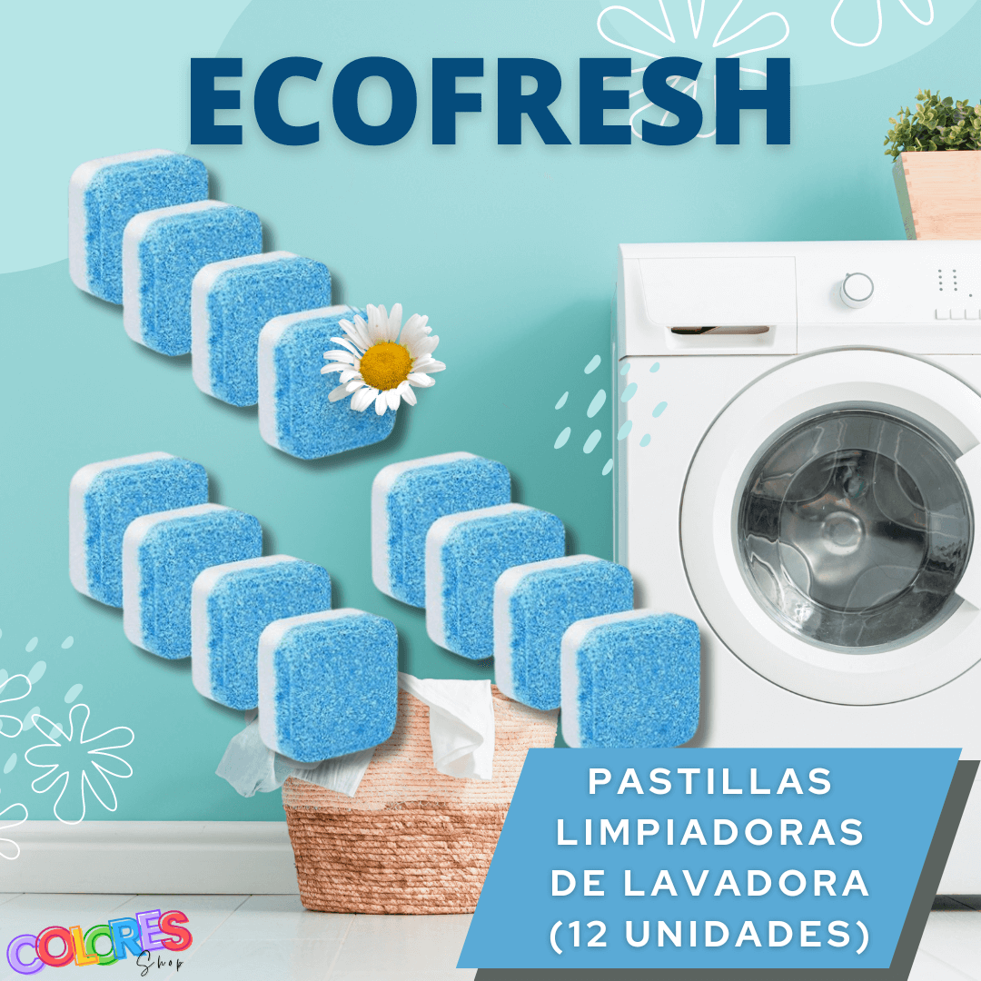 EcoFresh: PASTILLAS LIMPIADORAS DE LAVADORA (12 UNIDADES) – Colores Shop